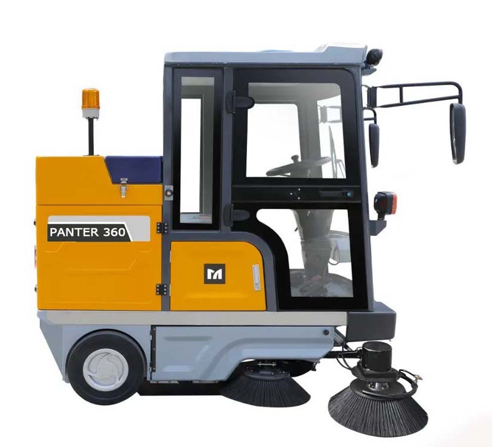 PANTHER 360 Electric Road Sweeper with Closed Cabin | elektrikli ...